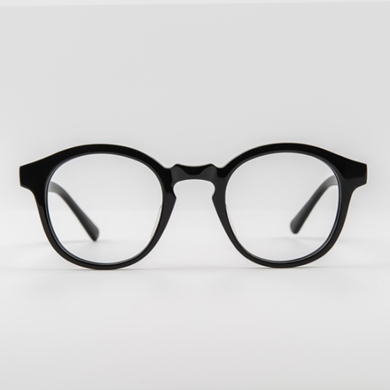 Item SBKA Hadi-C01 black horn-rimmed glasses | GVG