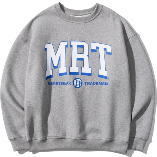 MARRT BIG LOGO FLEECE SWEATSHIRT(GREY) | GVG STORE. K-POP, K-FASHION ...