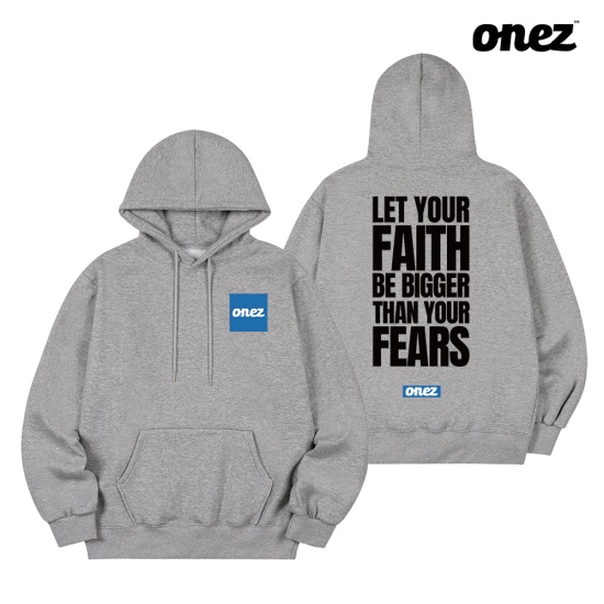 원즈(ONEZ) ONEZ 원즈 스웨트 후드티(기모) OZ030 그레이 | GVG 스토어. 전 세계직배송.